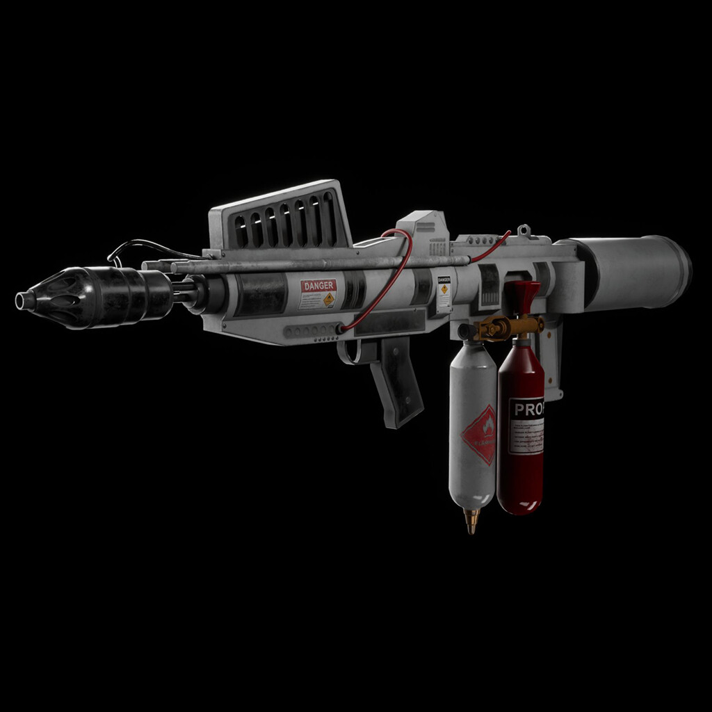 ArtStation - Flamethrower Alien Fan Game