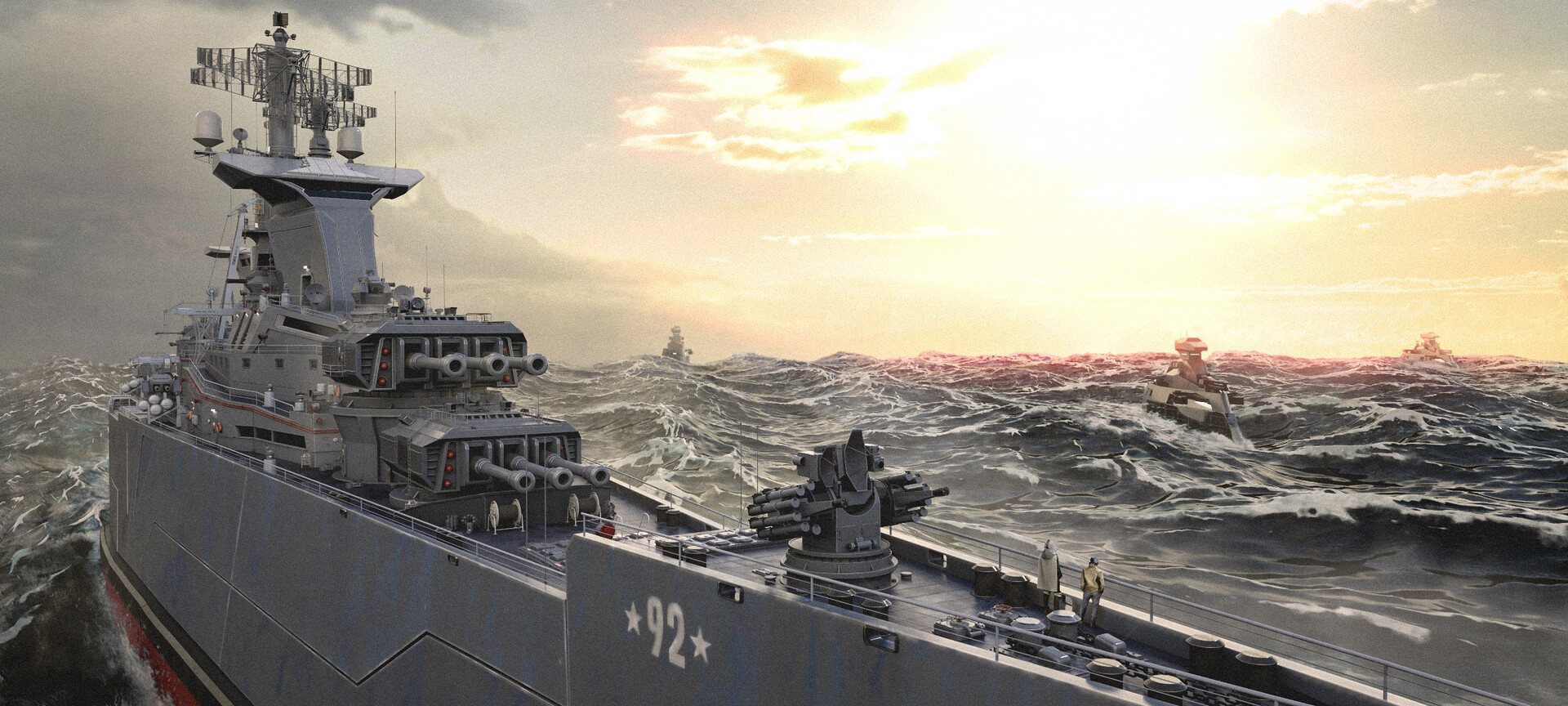 ArtStation - Naval Ship