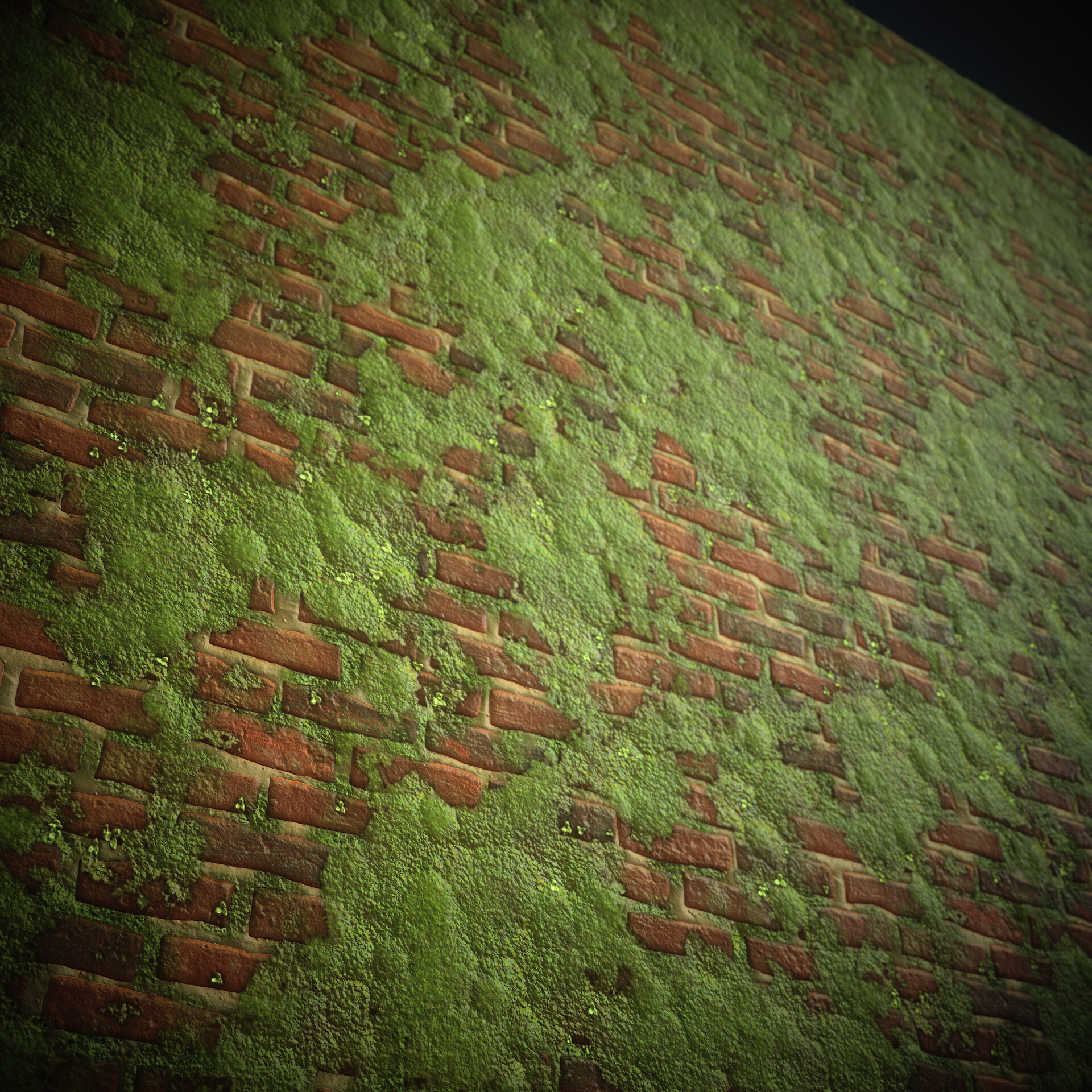 ArtStation - Brick and Moss Textures