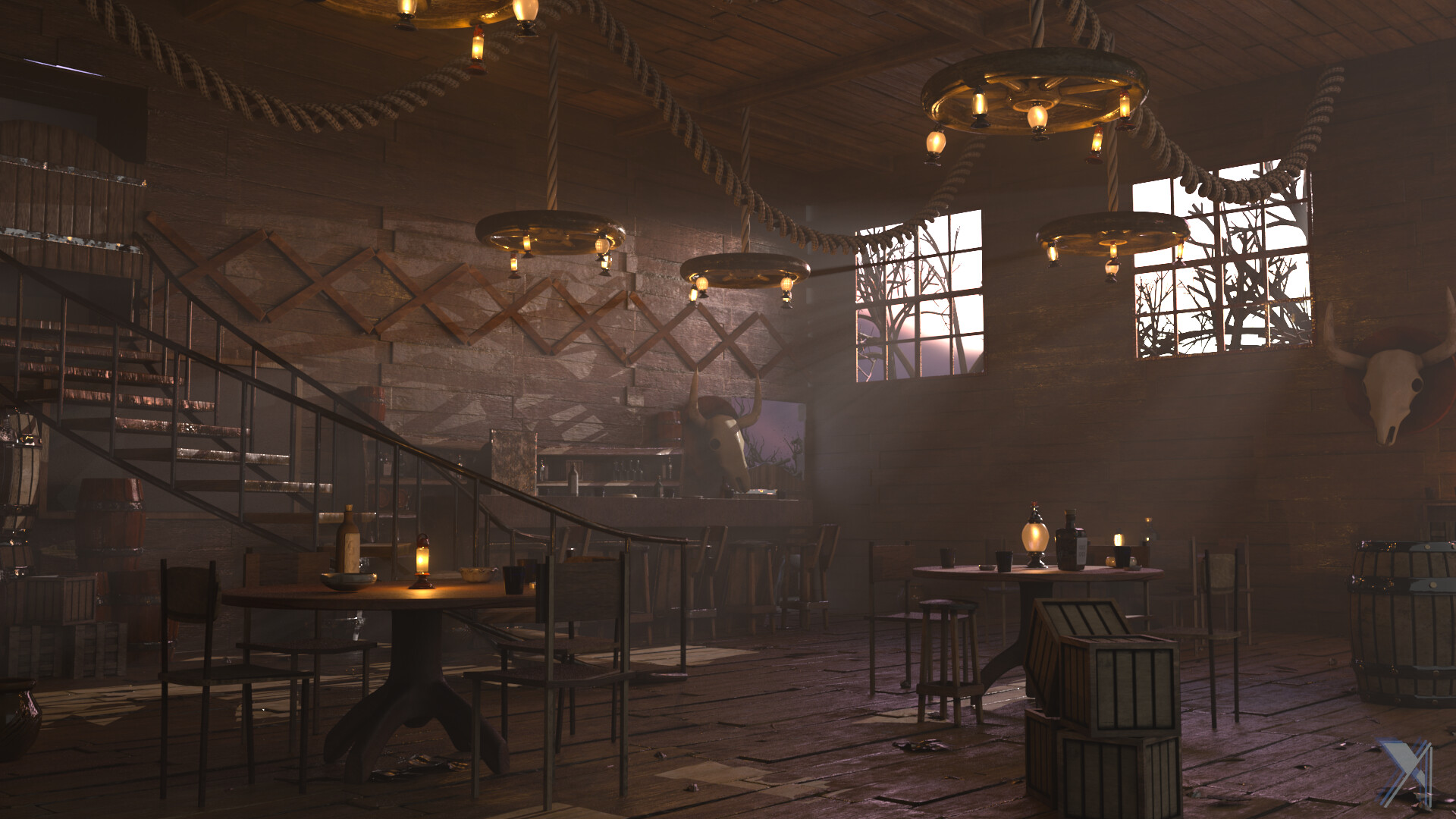 ArtStation - 3D Environment - Saloon Old West