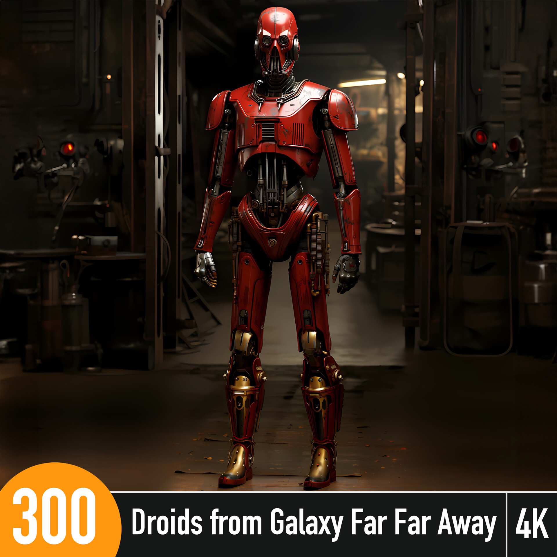 ArtStation - 300 Droids from Galaxy Far Far Away (4k)