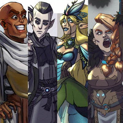 ArtStation - D&D Character Commission for a Client - 01