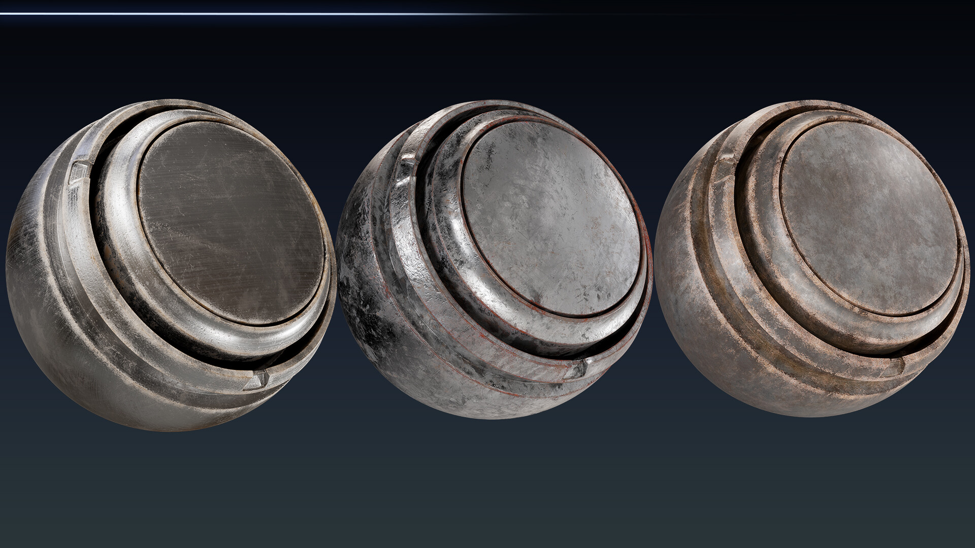 ArtStation - 39 High Quality and Procedural damage Metal Smart-Materials