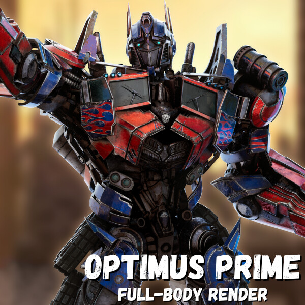 ArtStation - Optimus prime Full body textured render for 3Dsense term 3