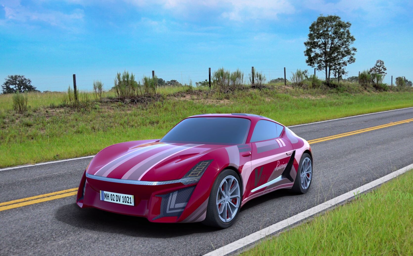 ArtStation - Sports Car clean version