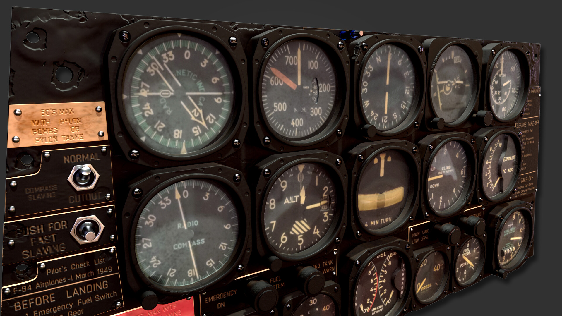 ArtStation - Thunderjet F-84 HUD