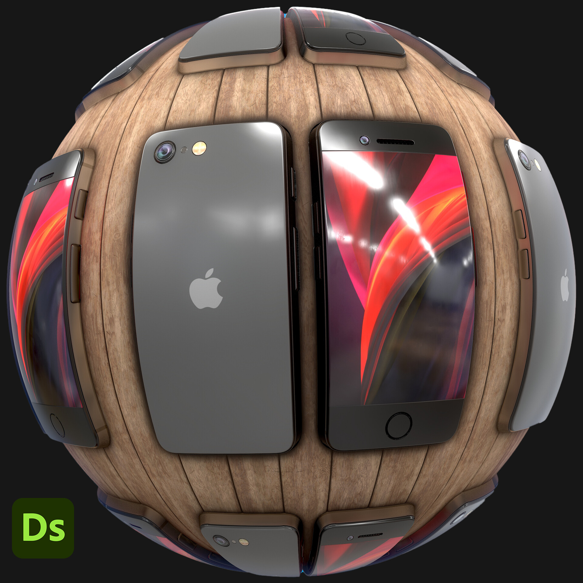 ArtStation - Iphone on table substance designer 100%