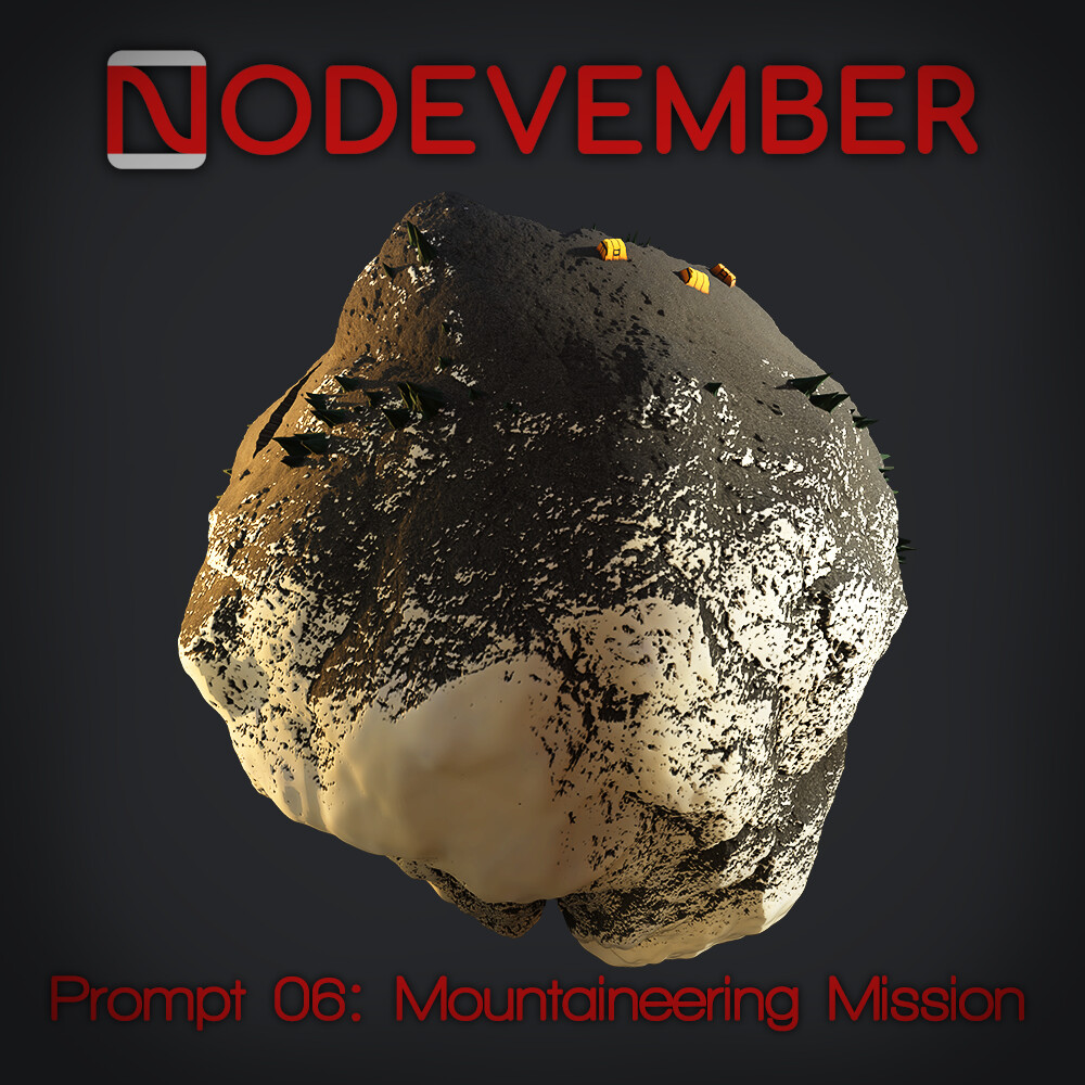 ArtStation - Nodevember 2023 - Mountaineering Mission [Texture]