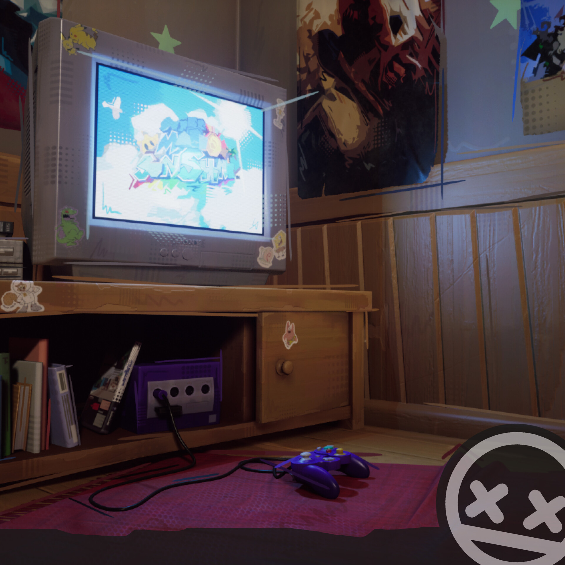 ArtStation - 2000s Bedroom