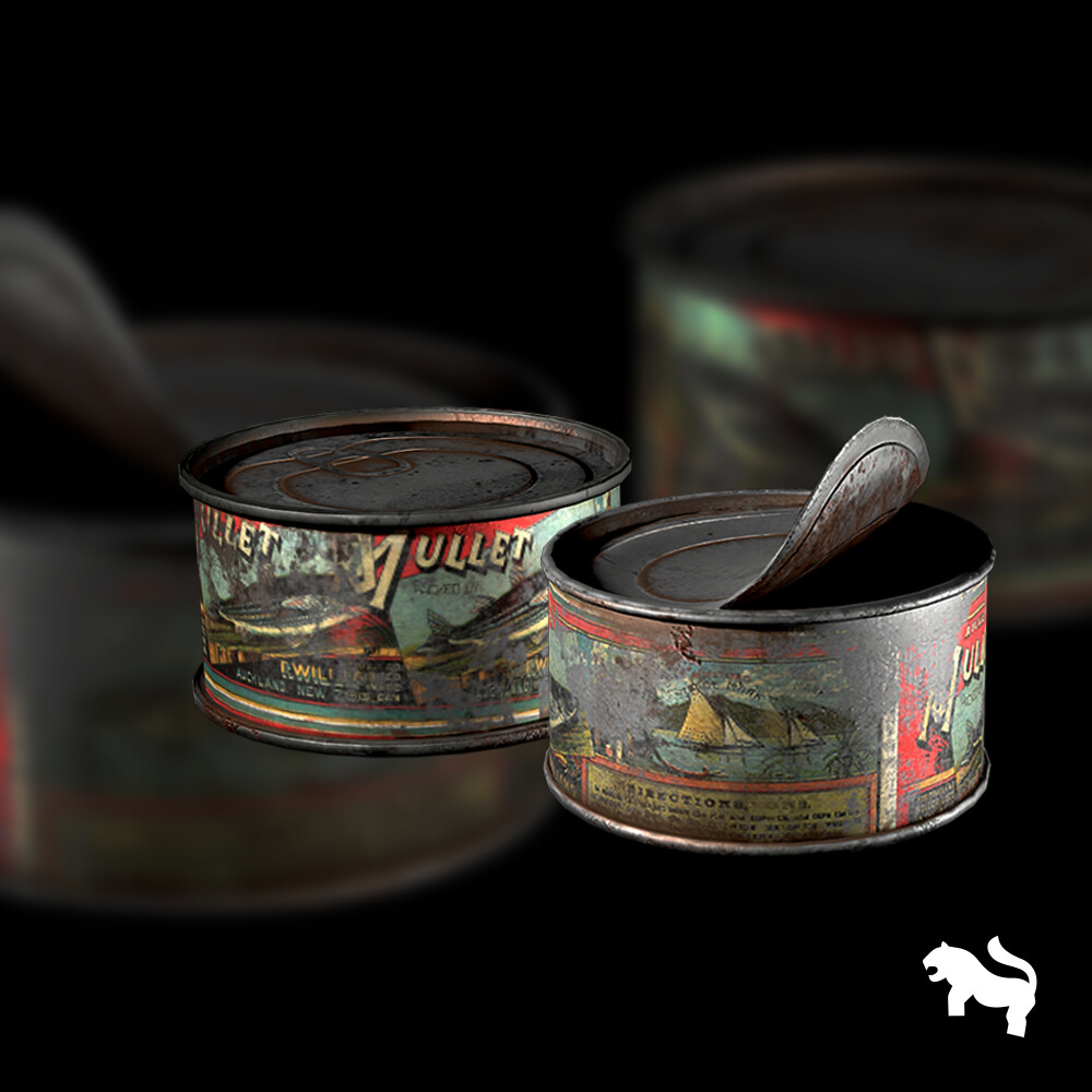 ArtStation - Post Apocalyptic Food Cans