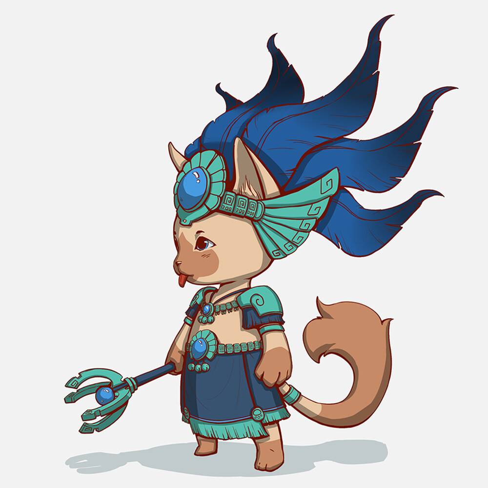 ArtStation - Aztec Cats