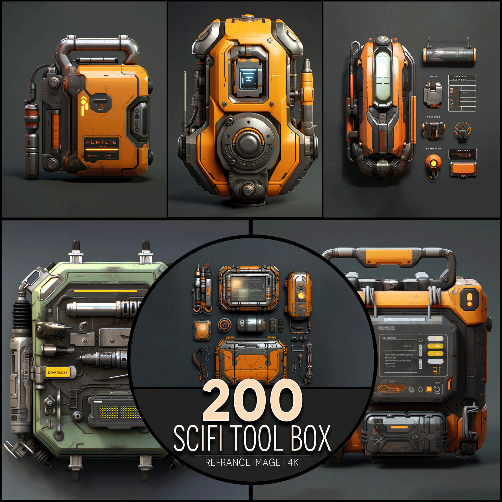 ArtStation - SciFi Tool Box 4K Reference/Concept Images