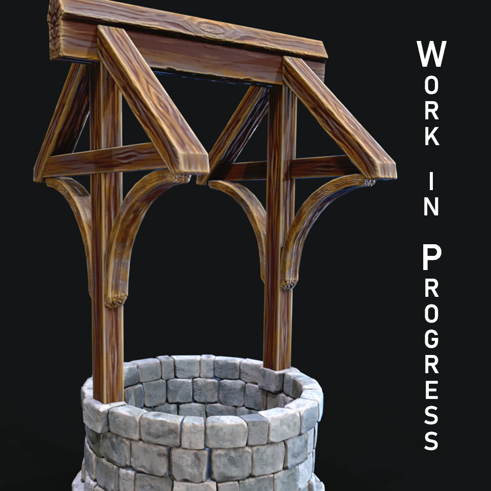 ArtStation - Old Well - Work in Progress