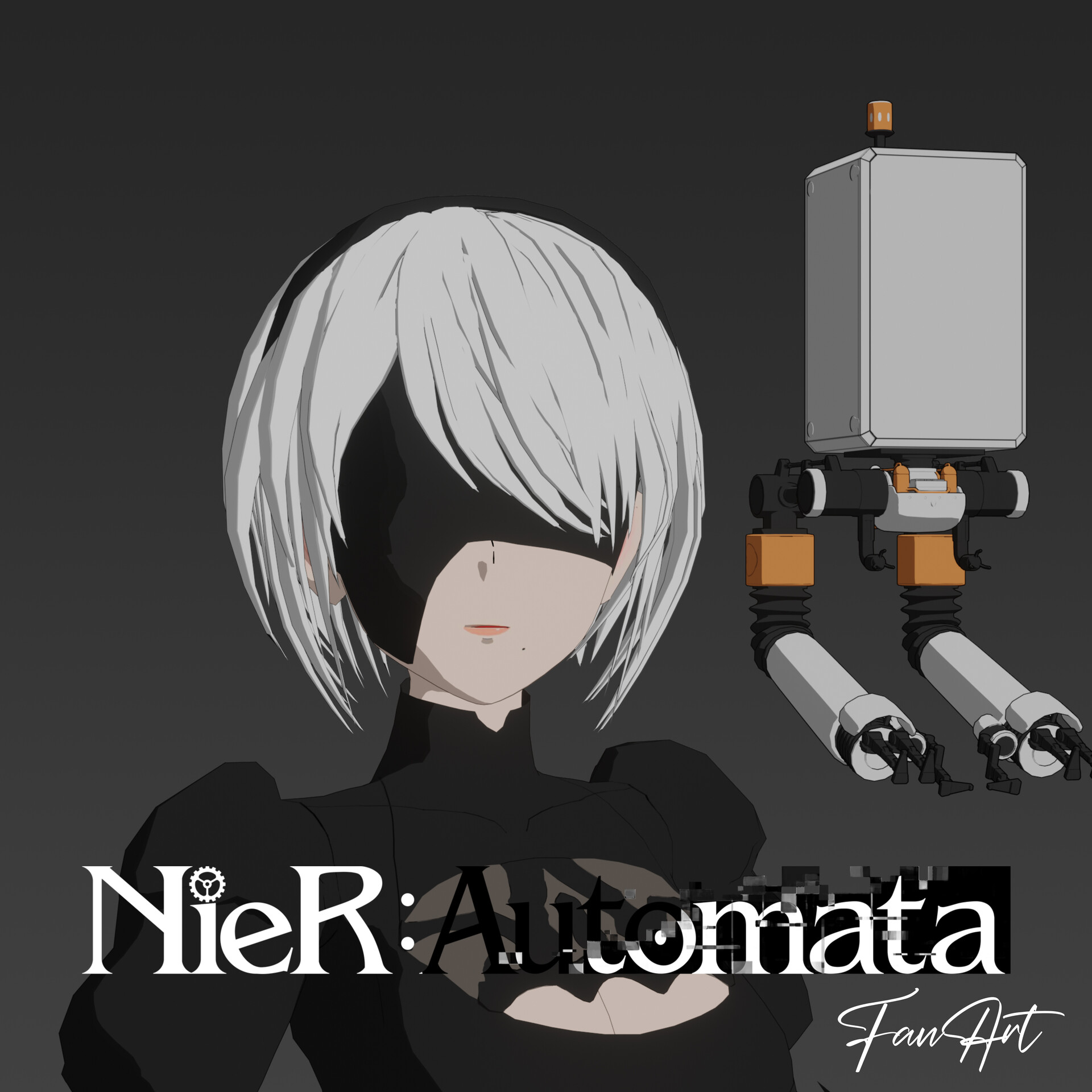 ArtStation - 2B Anime style (Nier Automata)