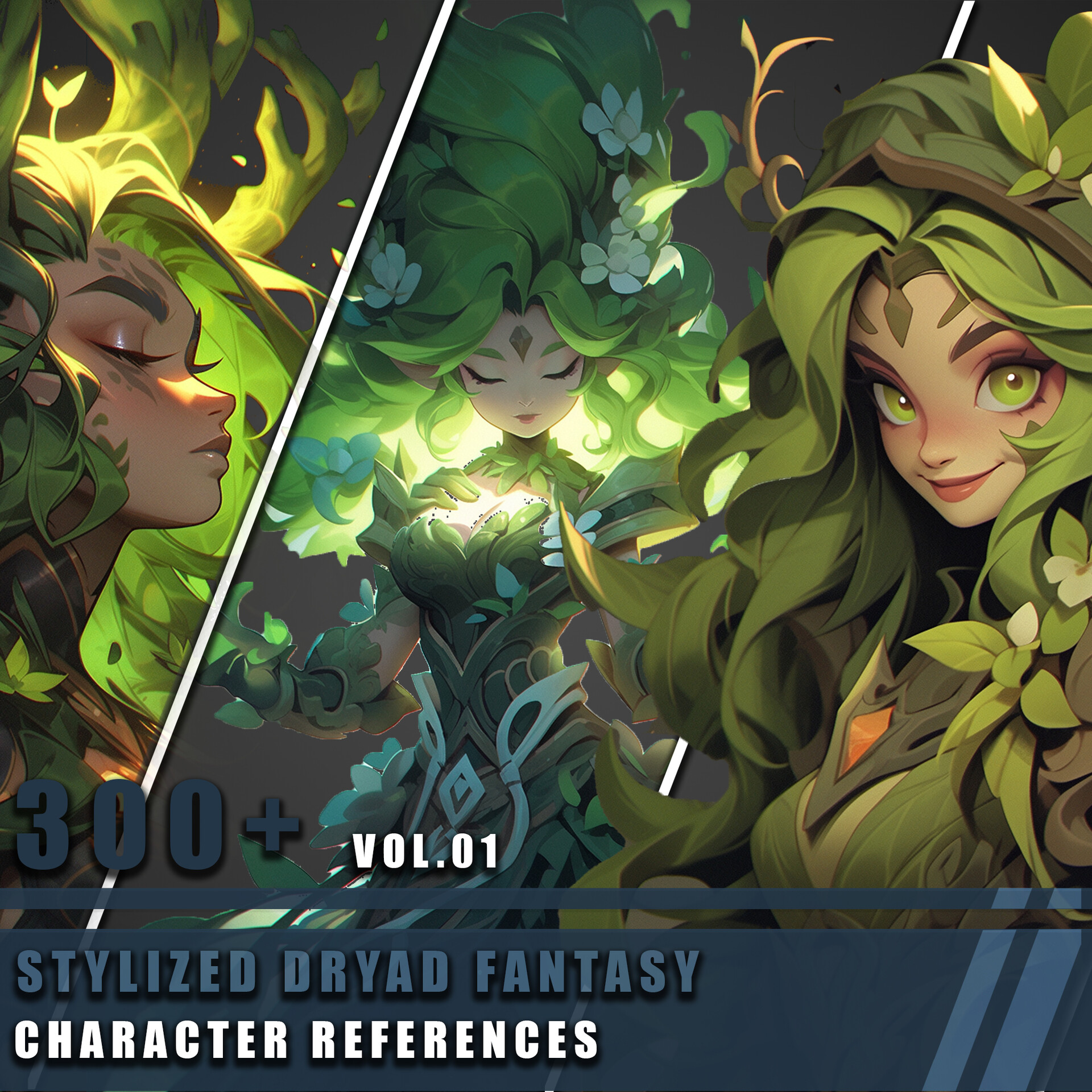 ArtStation - 300+ Stylized Dryad Fantasy - Character References Vol.01