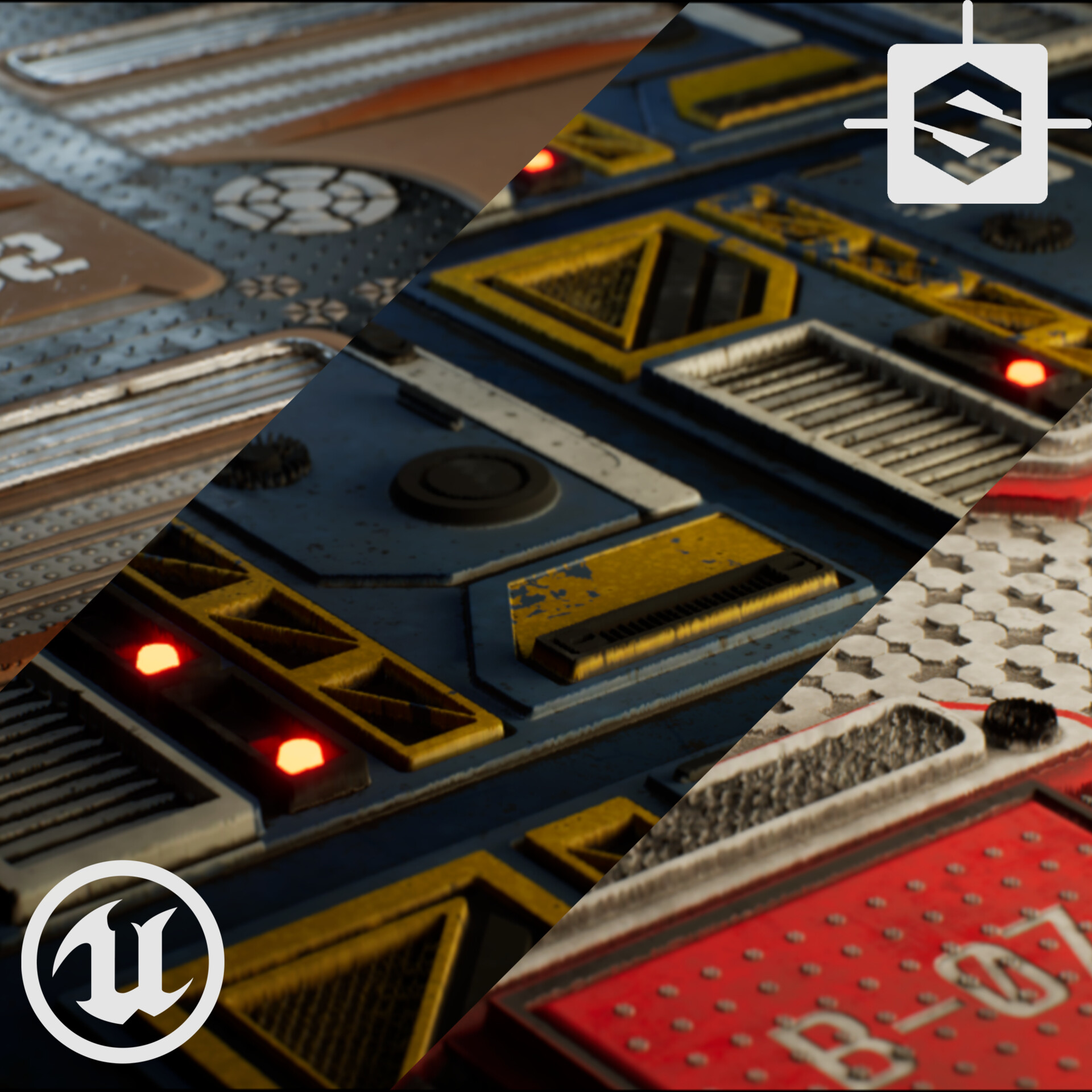 ArtStation - Sci Fi Metal Panels - Substance Designer