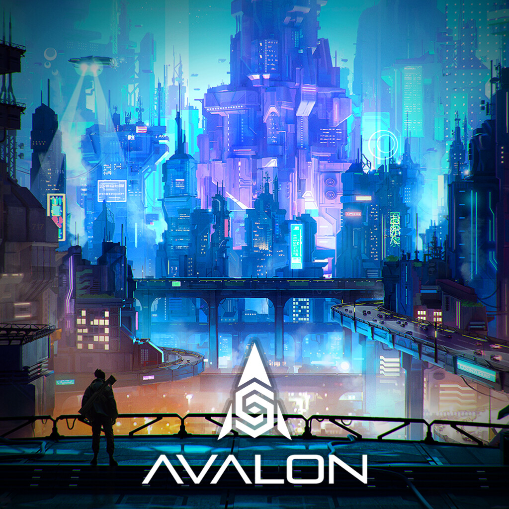 ArtStation - AVALON - Cyberpunk City Skyline