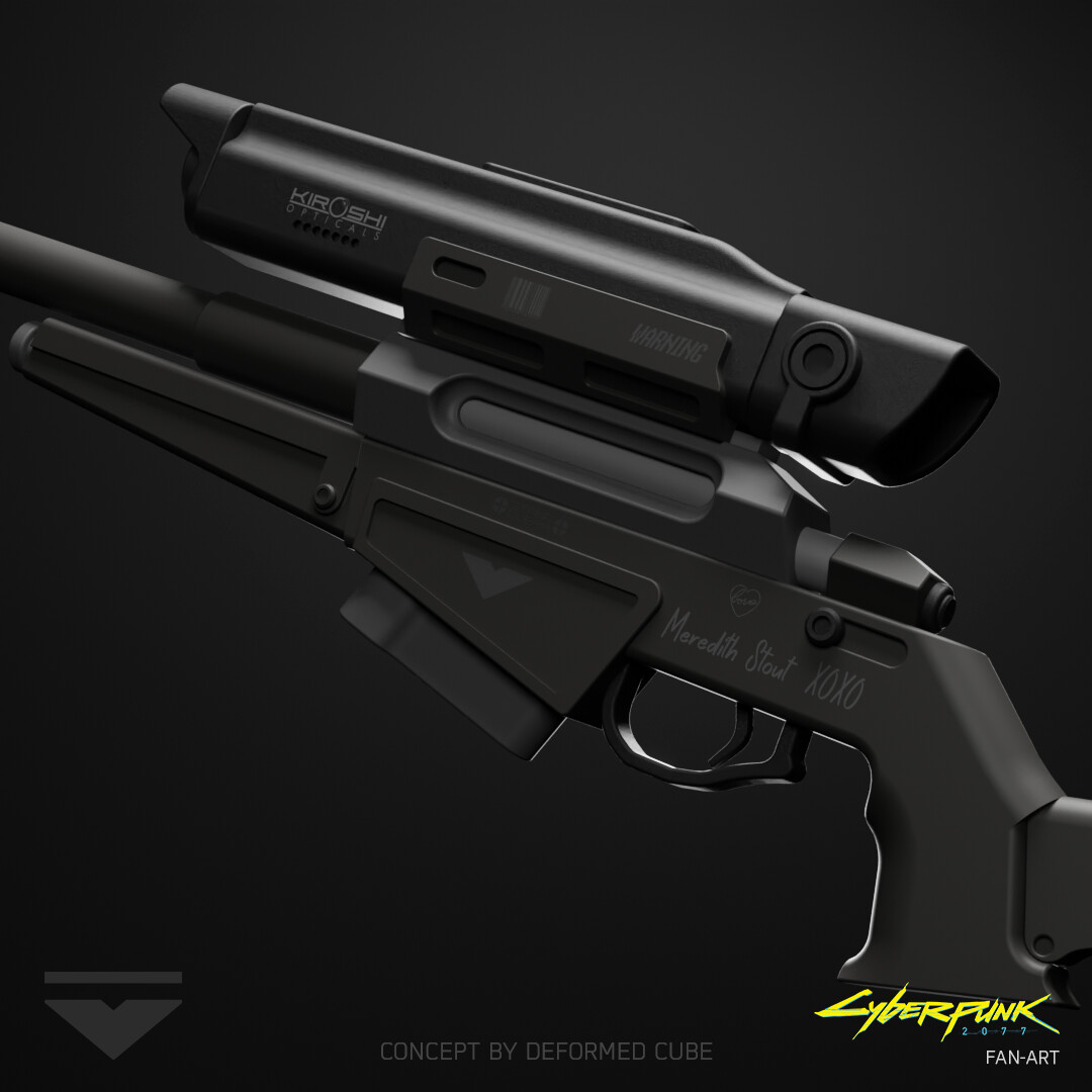 ArtStation - Slingshot sniper rifle concept for cyberpunk 2077 ...