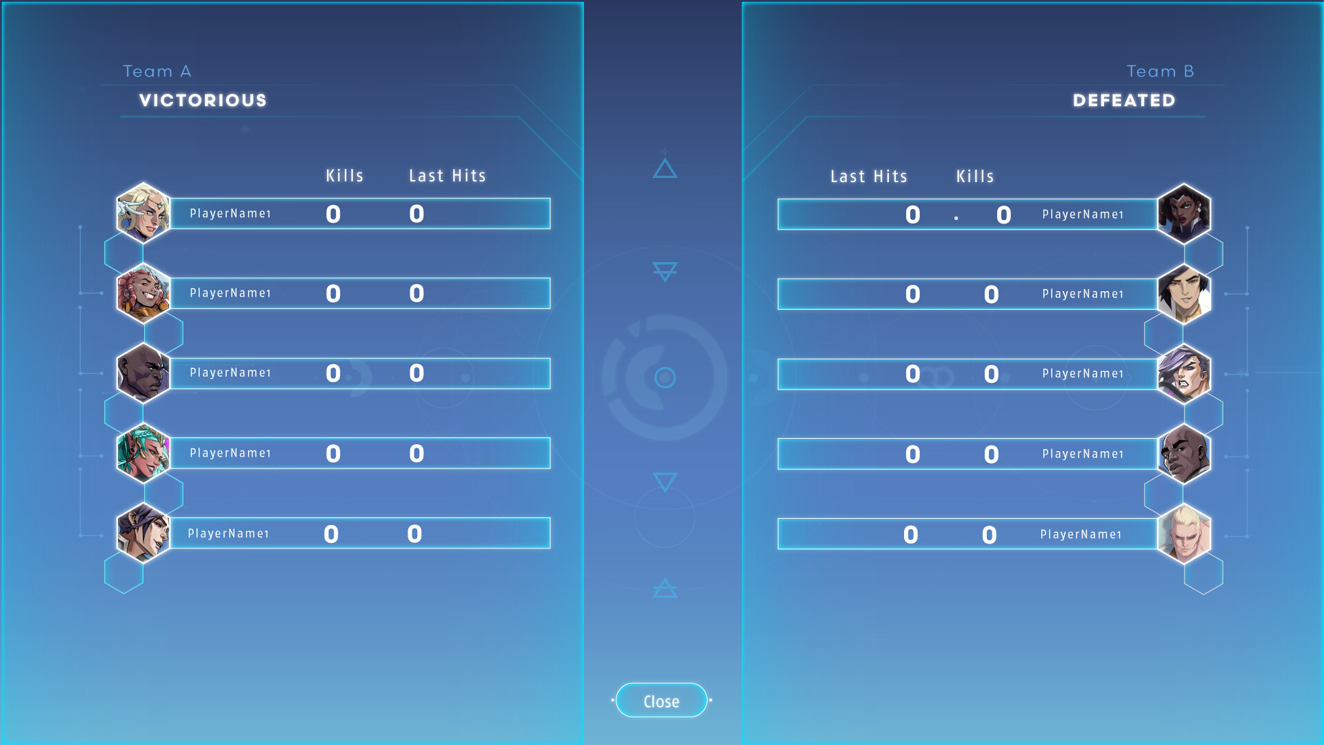 ArtStation - Match/ Post Match UI