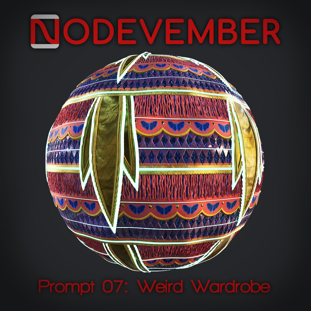 ArtStation - Nodevember 2023 - Weird Wardrobe [Texture]