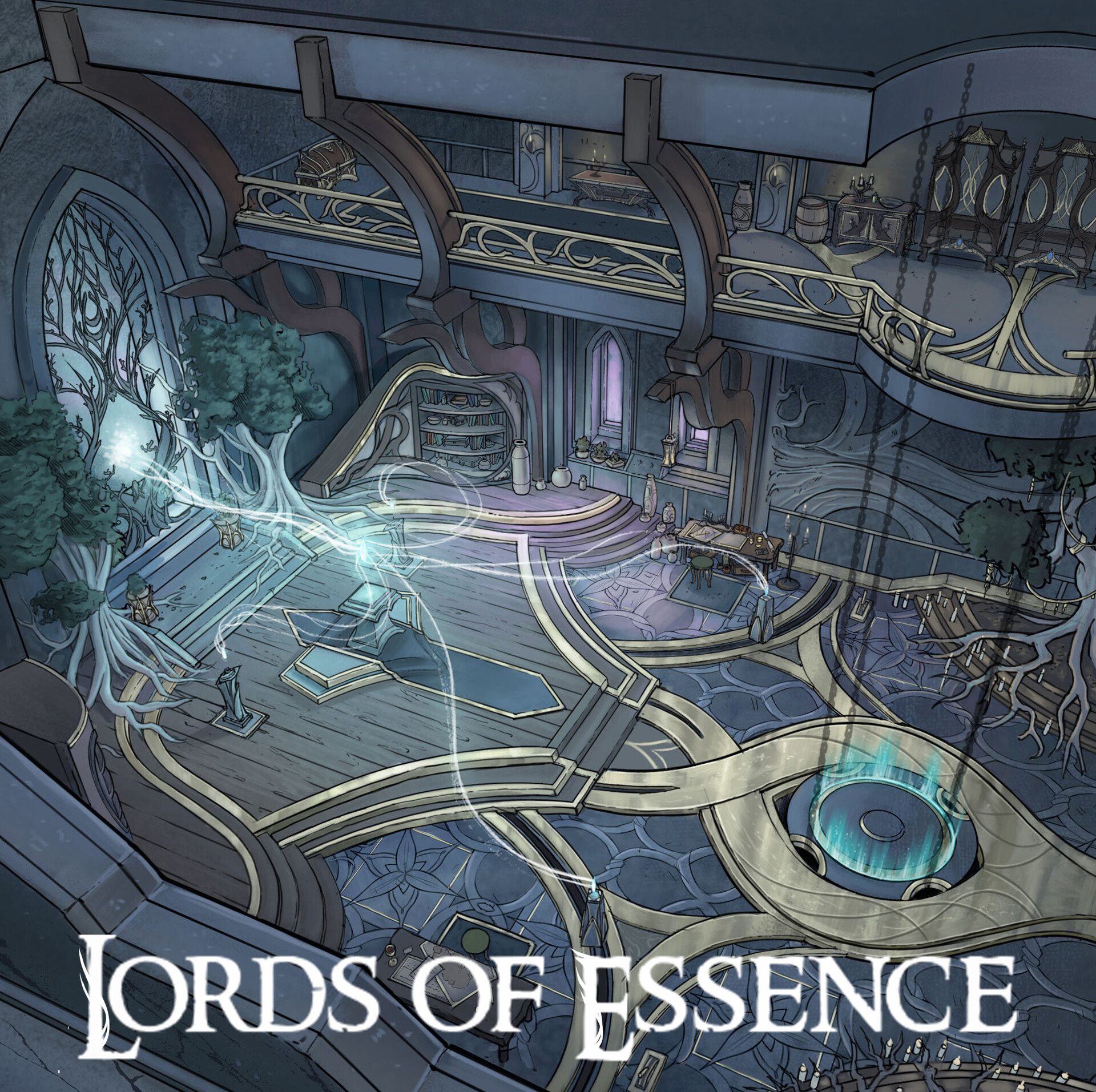 ArtStation - Tower Room Cutaway