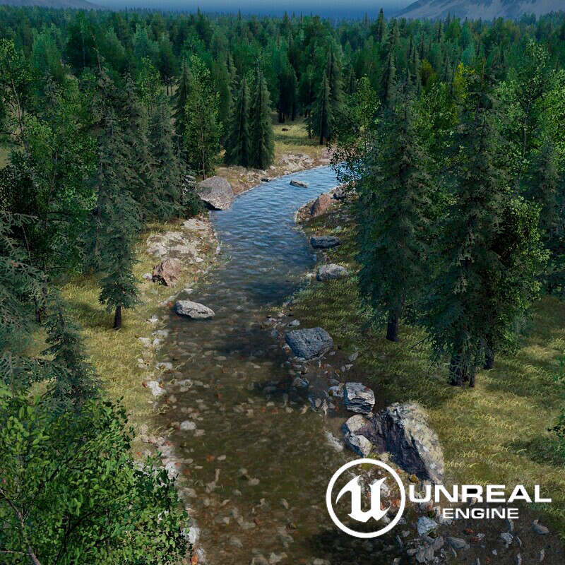 ArtStation - UE5 - River for strategy Game