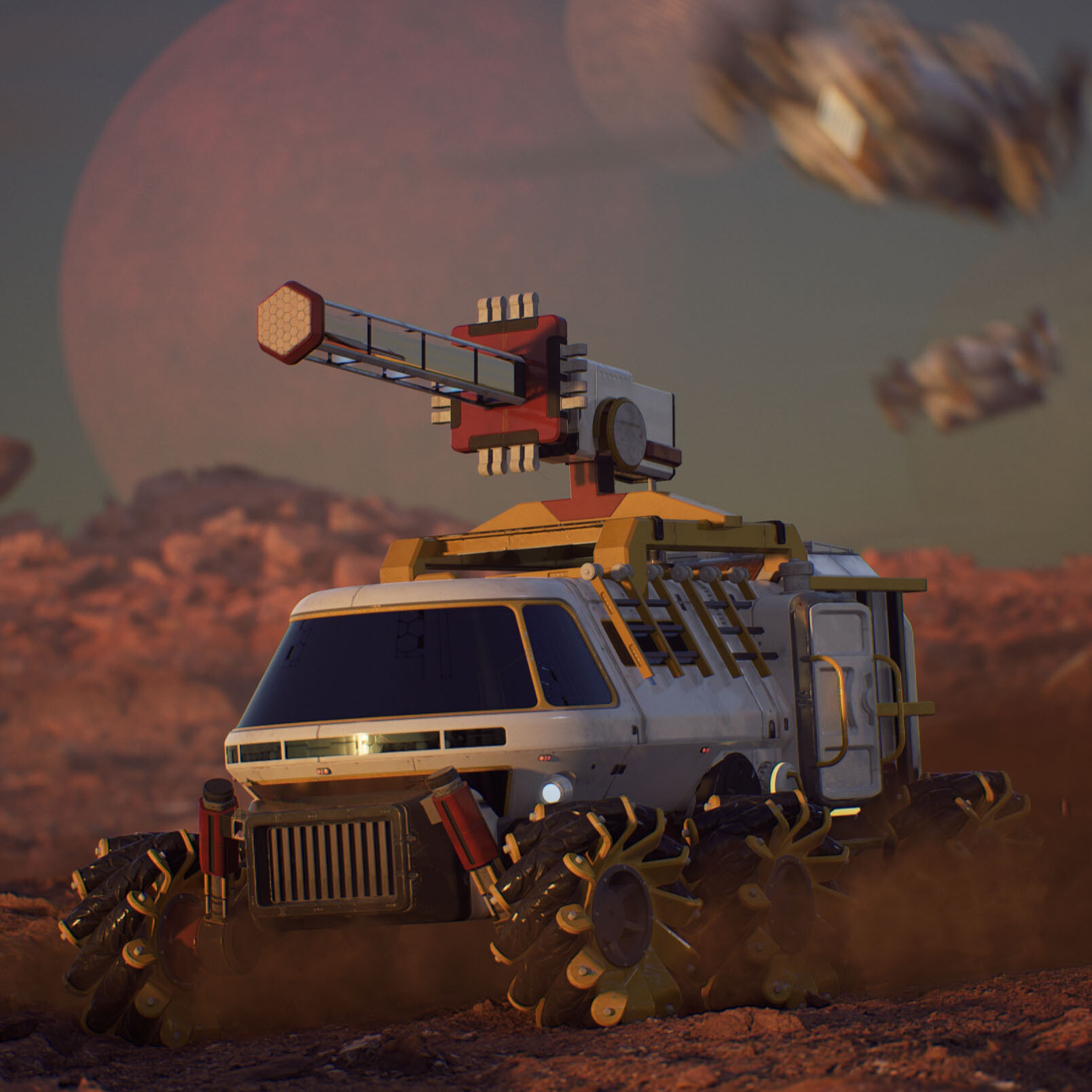 ArtStation - Mission To Minerva - Kitbash 3D Challenge Submission