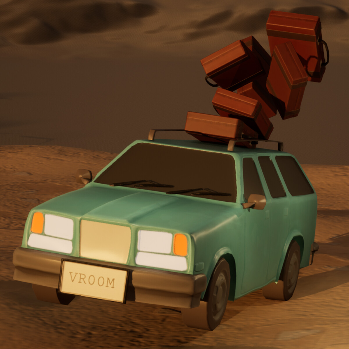 ArtStation - Stylized Station Wagon