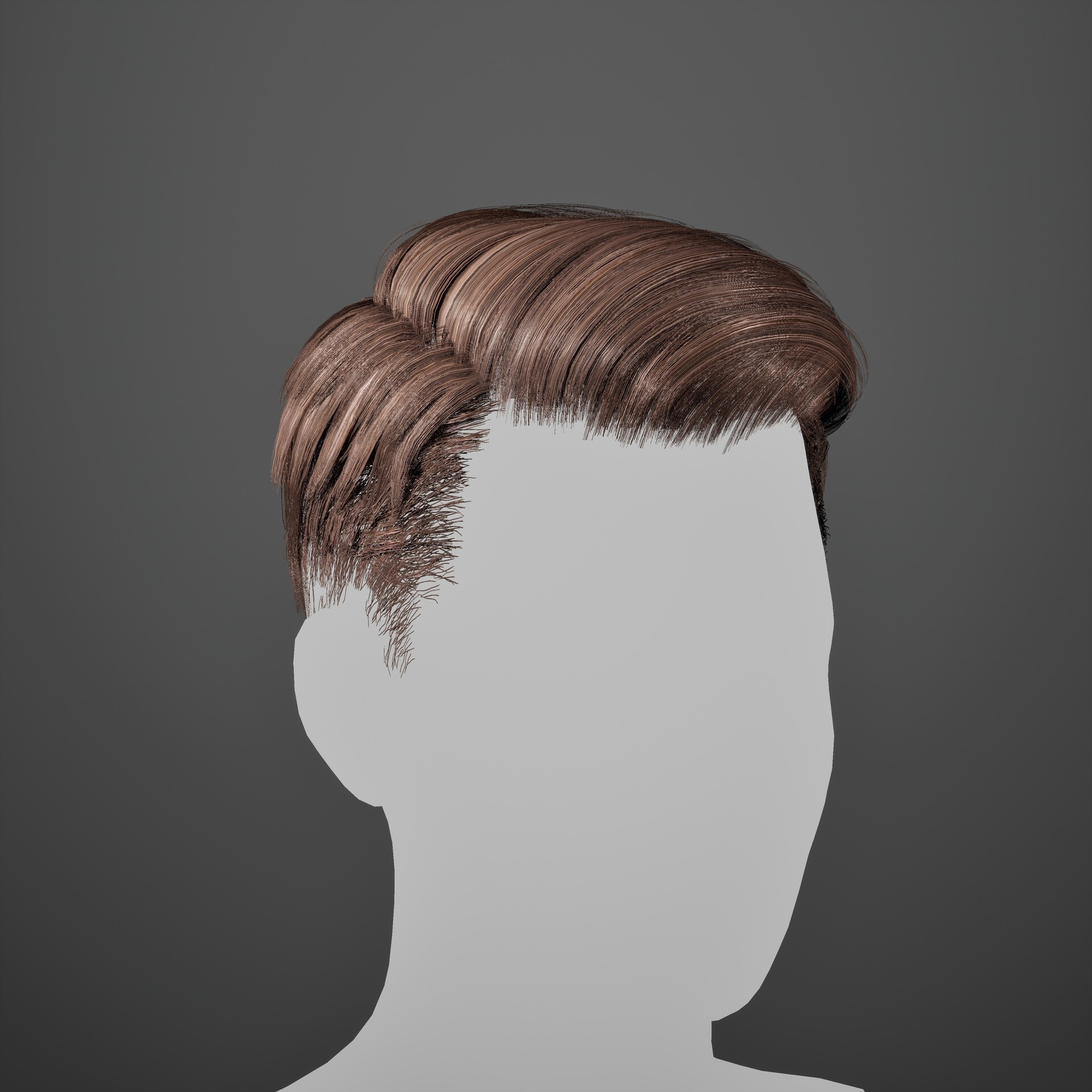ArtStation - Generic male real-time hair B