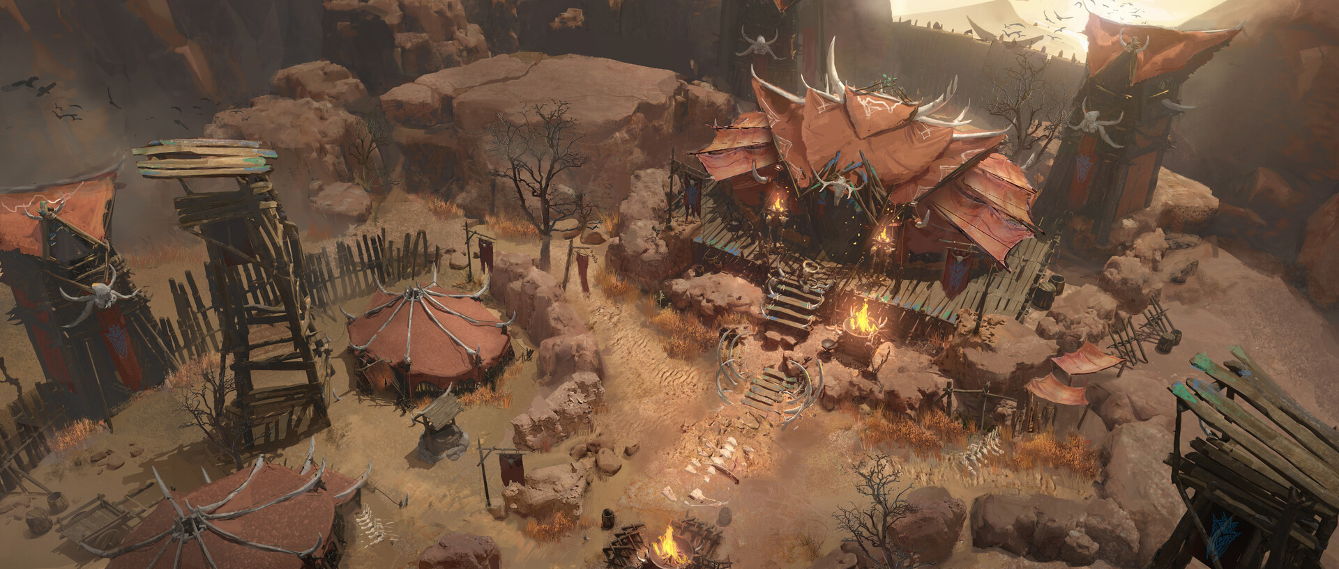 ArtStation - 兽族部落 Orc tribe