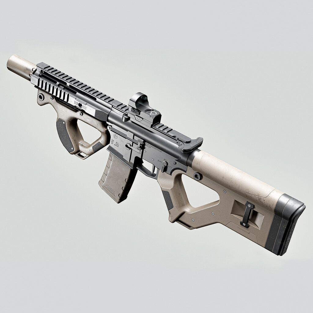 ArtStation - Modern Assault Rifle w/ FP animations