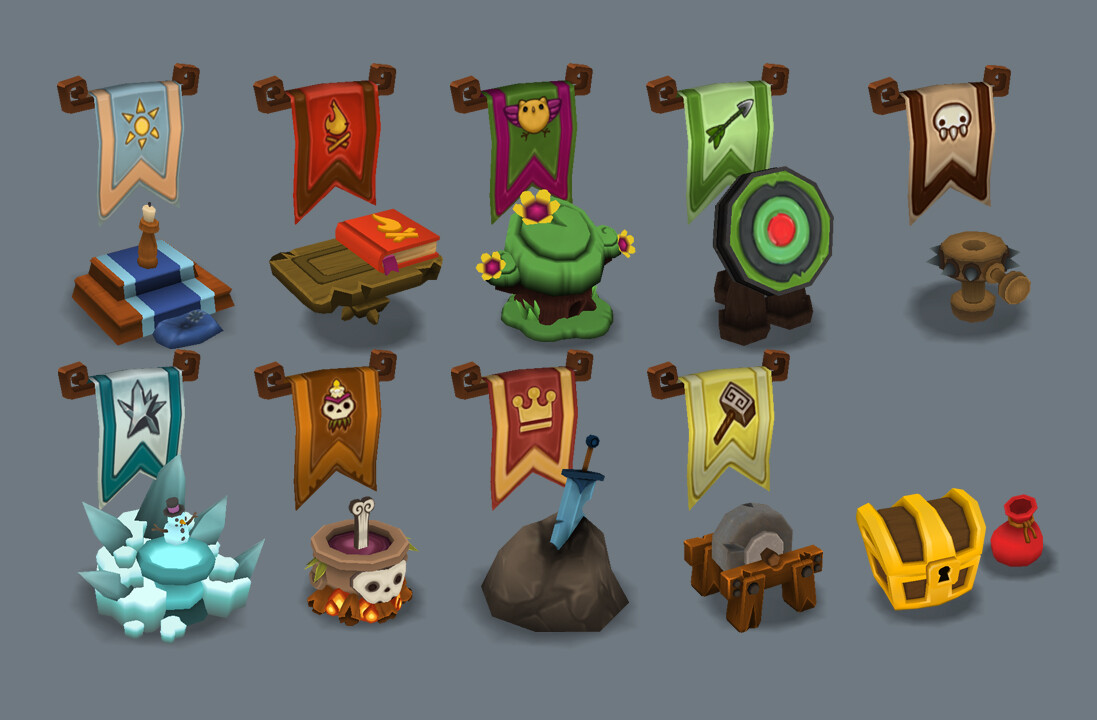 ArtStation - 3D Assets for Mobile Game (Intern)