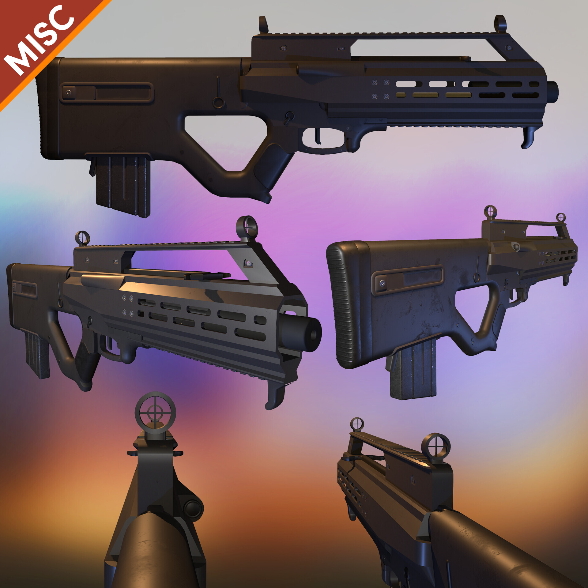 ArtStation - BTR-5 Rifle