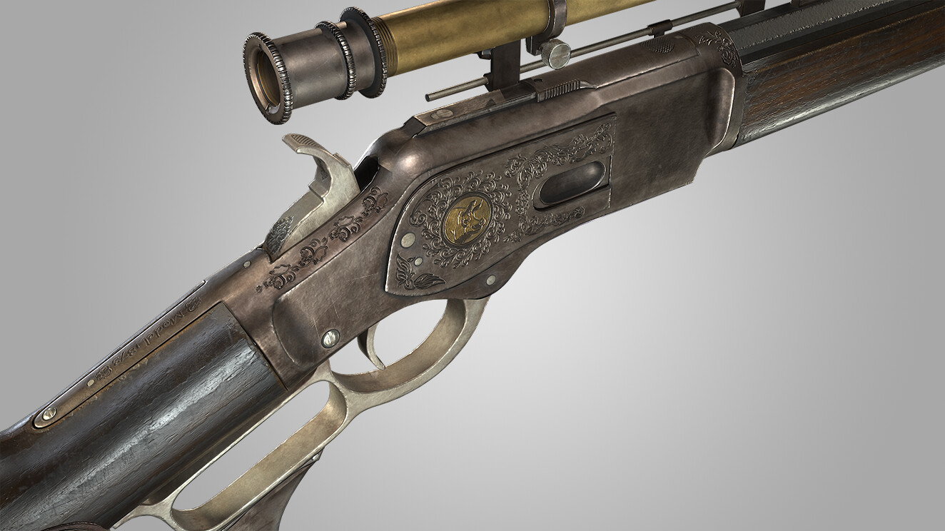ArtStation - Rifle Winfield M1873 from Hunt SHOWDOWN. FAN ART