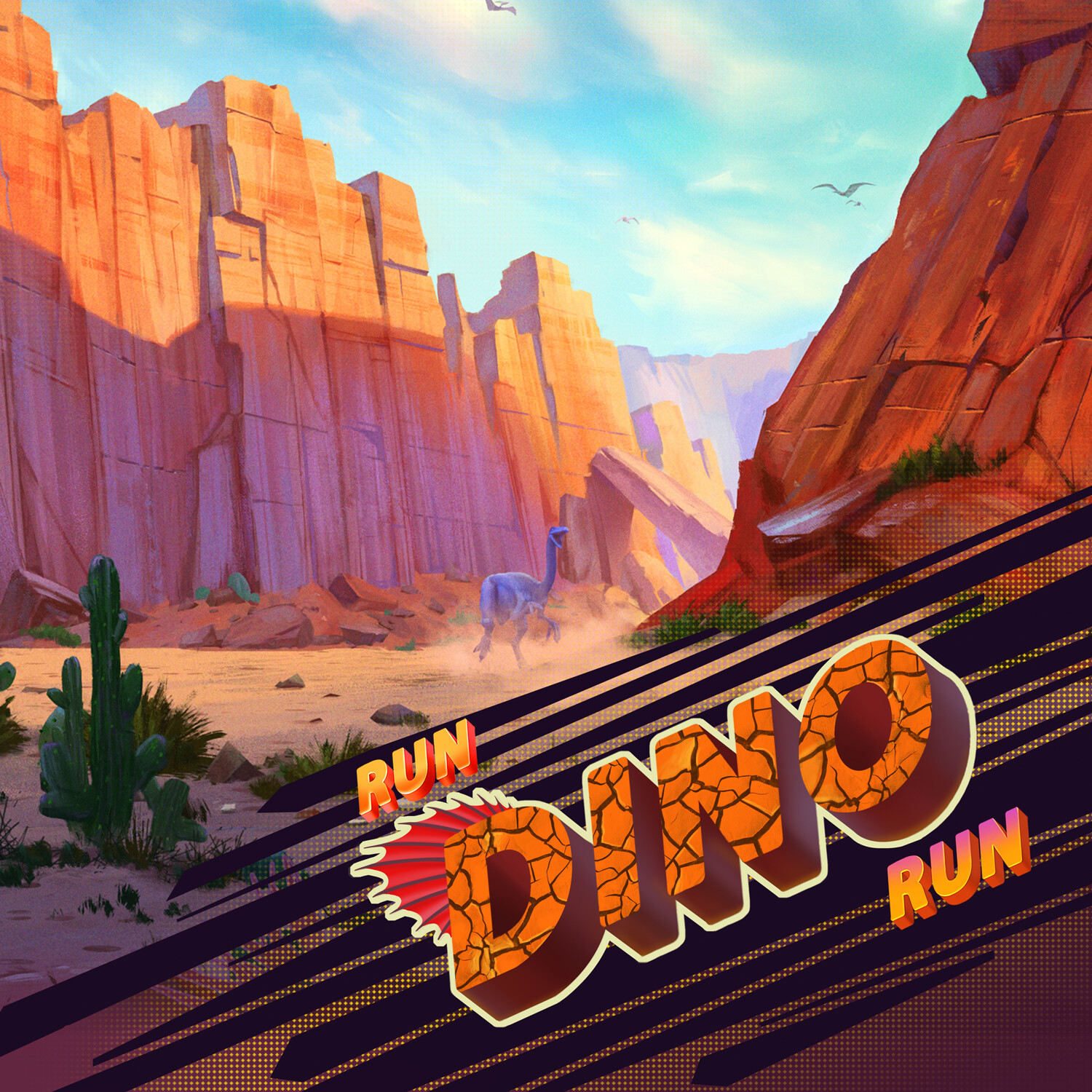 ArtStation - Run Dino Run game art - Locations