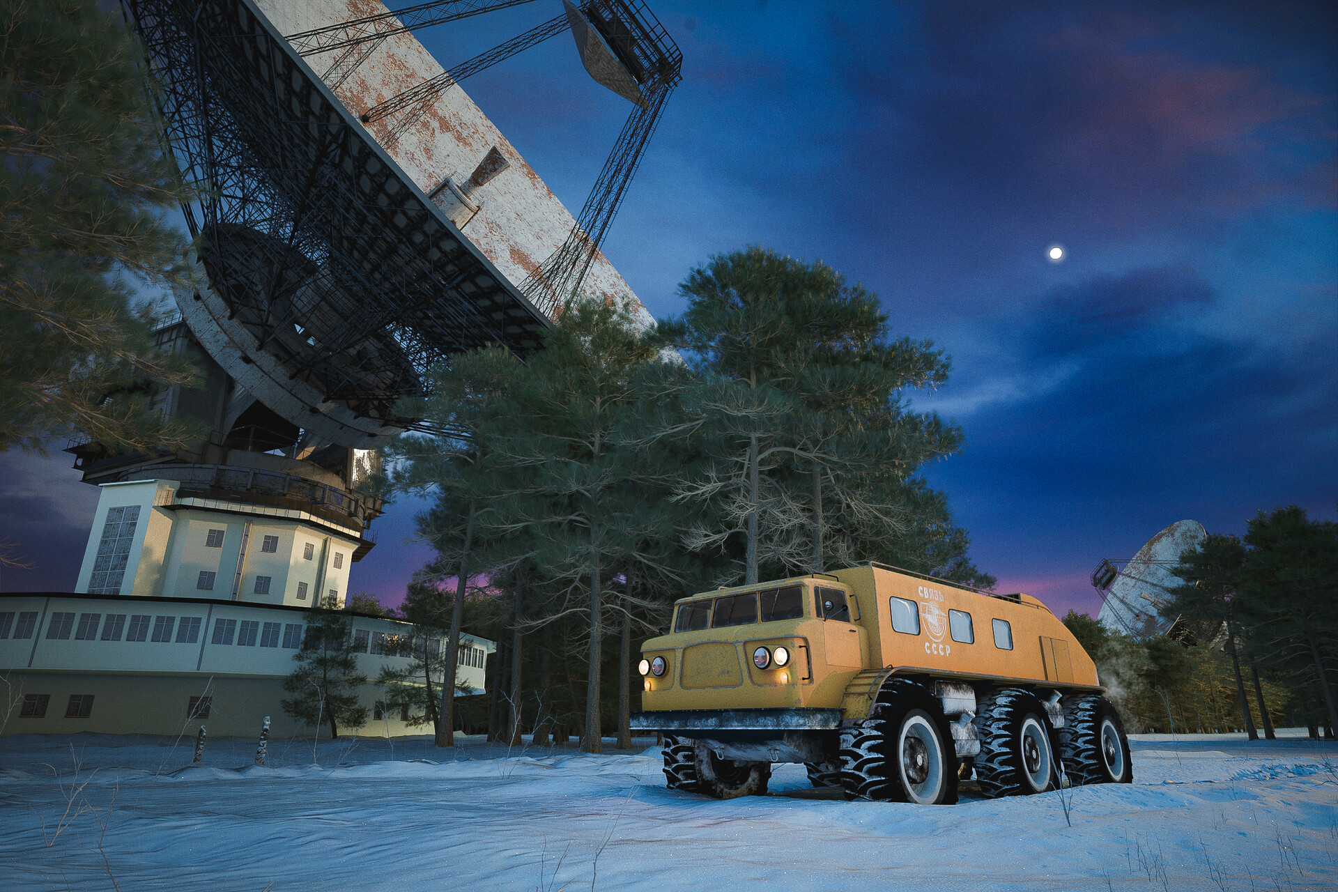 ArtStation - Zil 167-e. USSR off-road vehicle. Scenery.