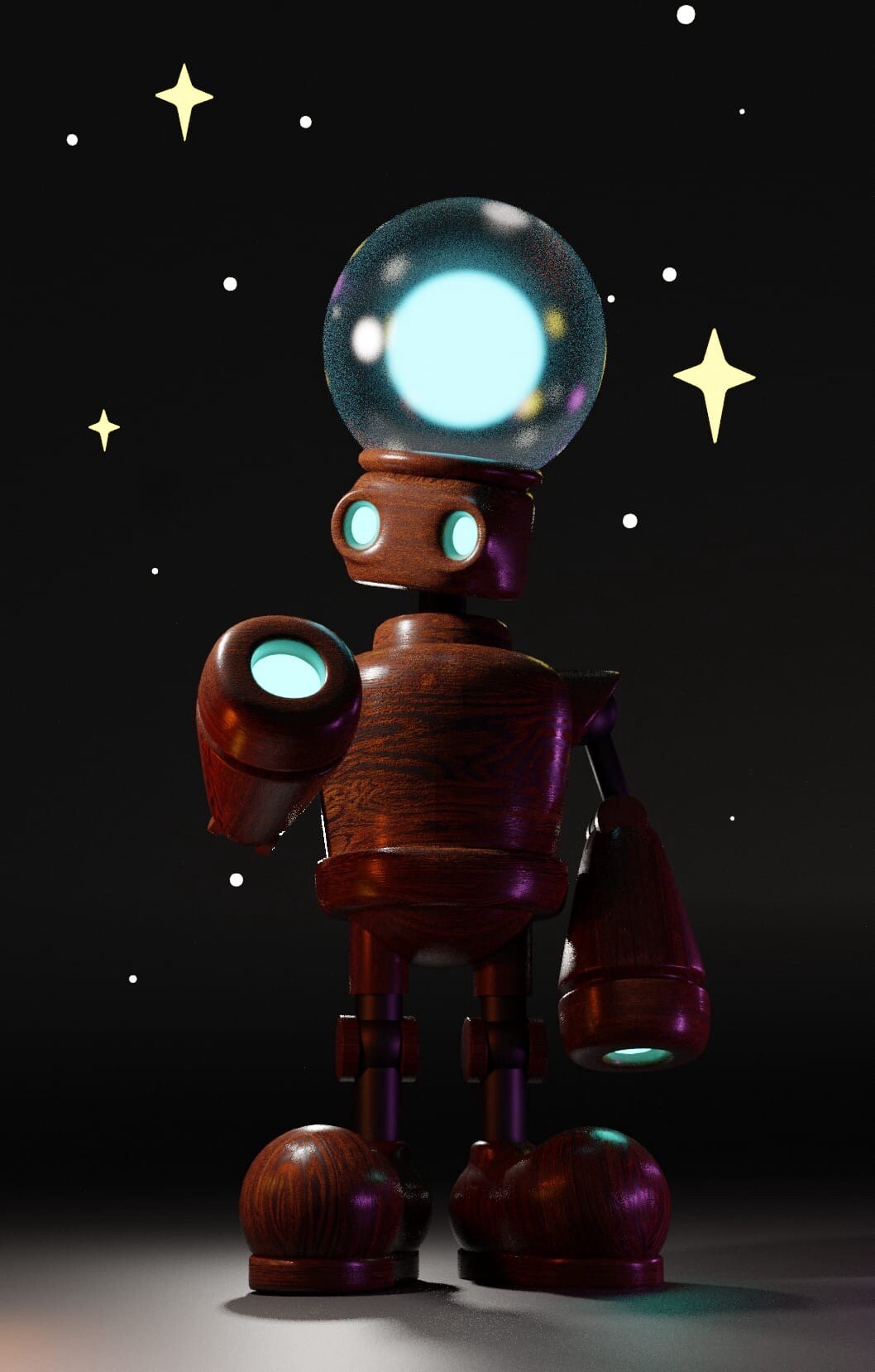 ArtStation - Wooden Robot