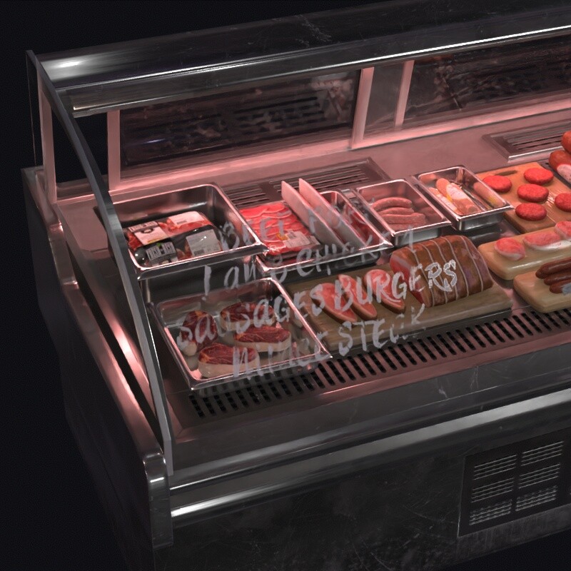 ArtStation - Commercial Meat Refrigerator