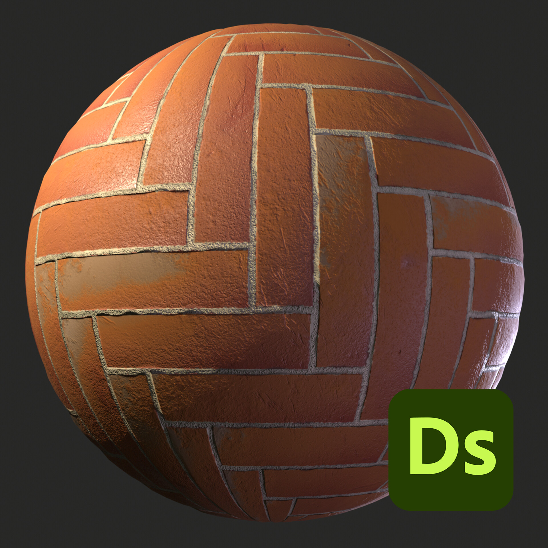 ArtStation - Herringbone Brick - Substance Designer