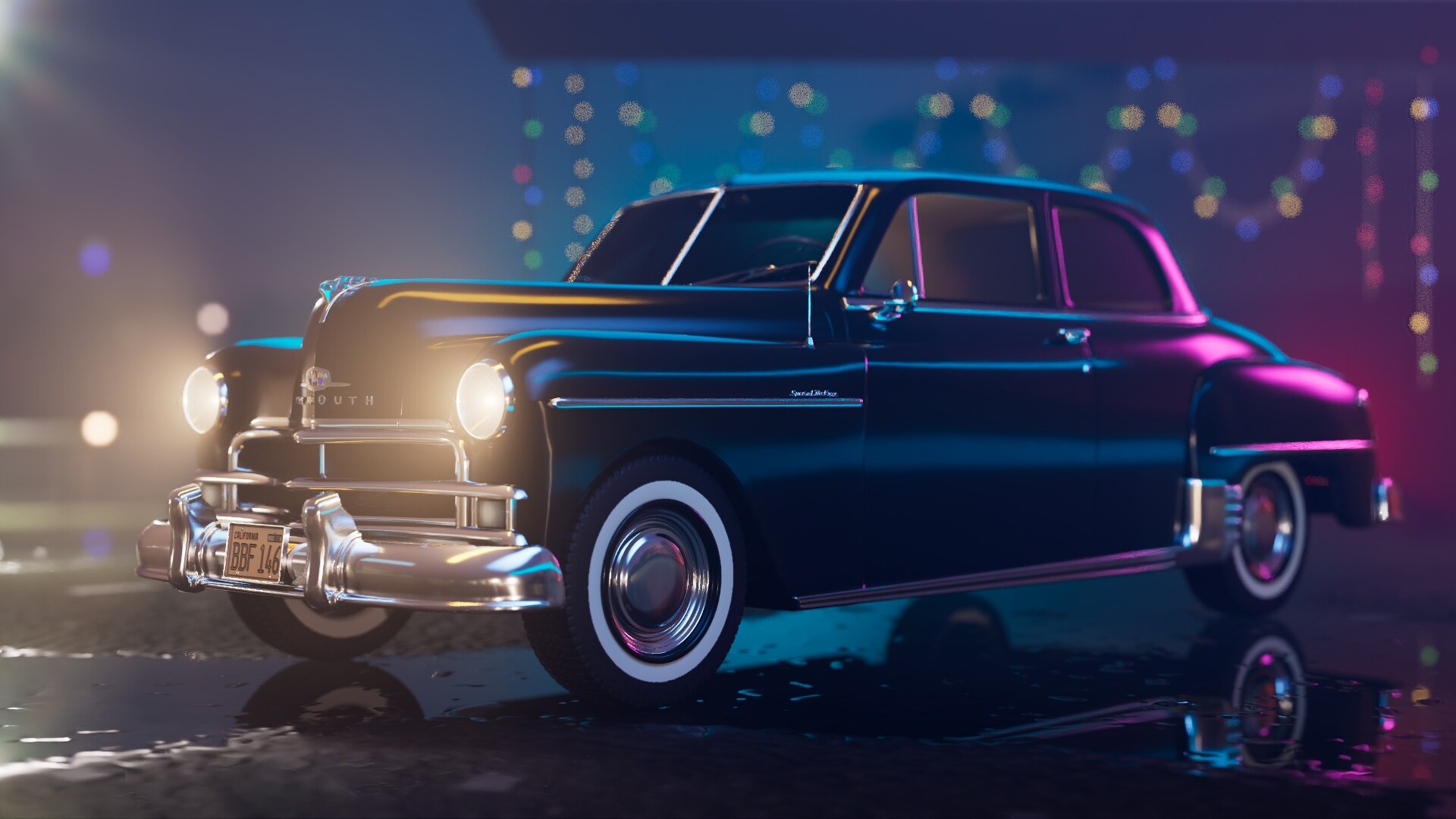 ArtStation - Vintage Car Lighting & Shading