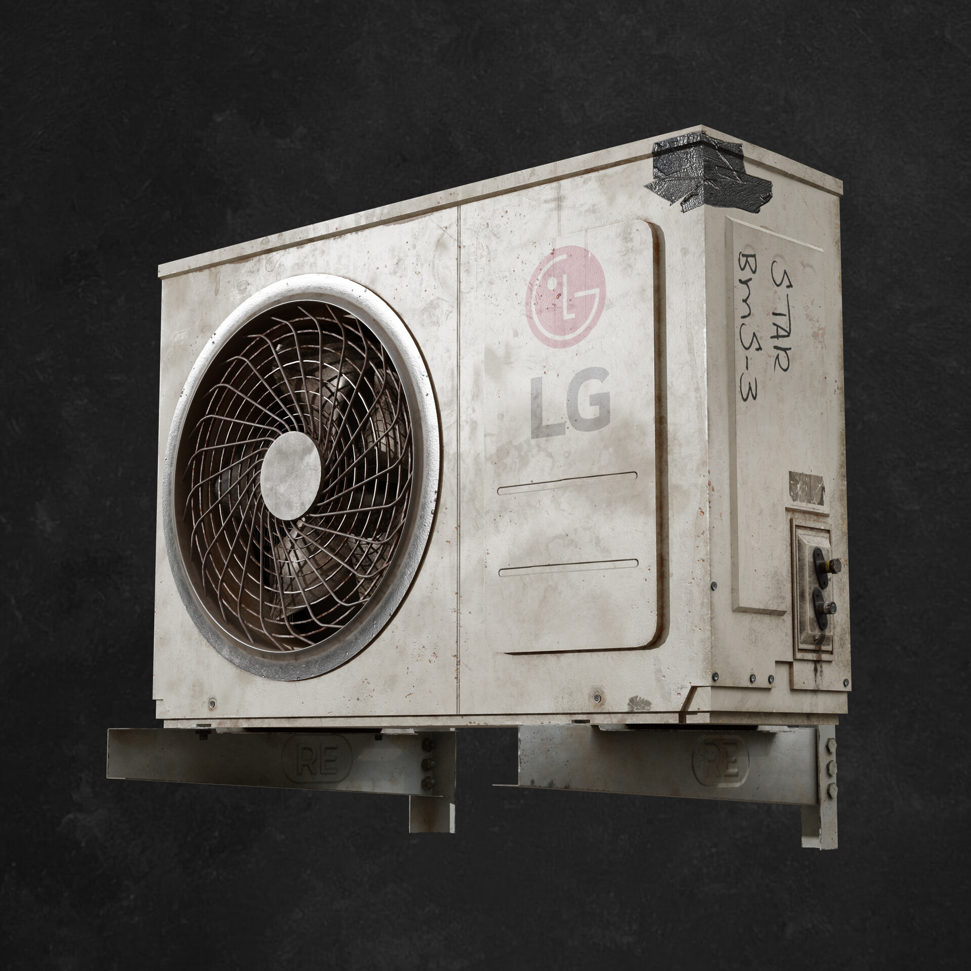 ArtStation - Outdoor Condensing Unit of Air Conditioner