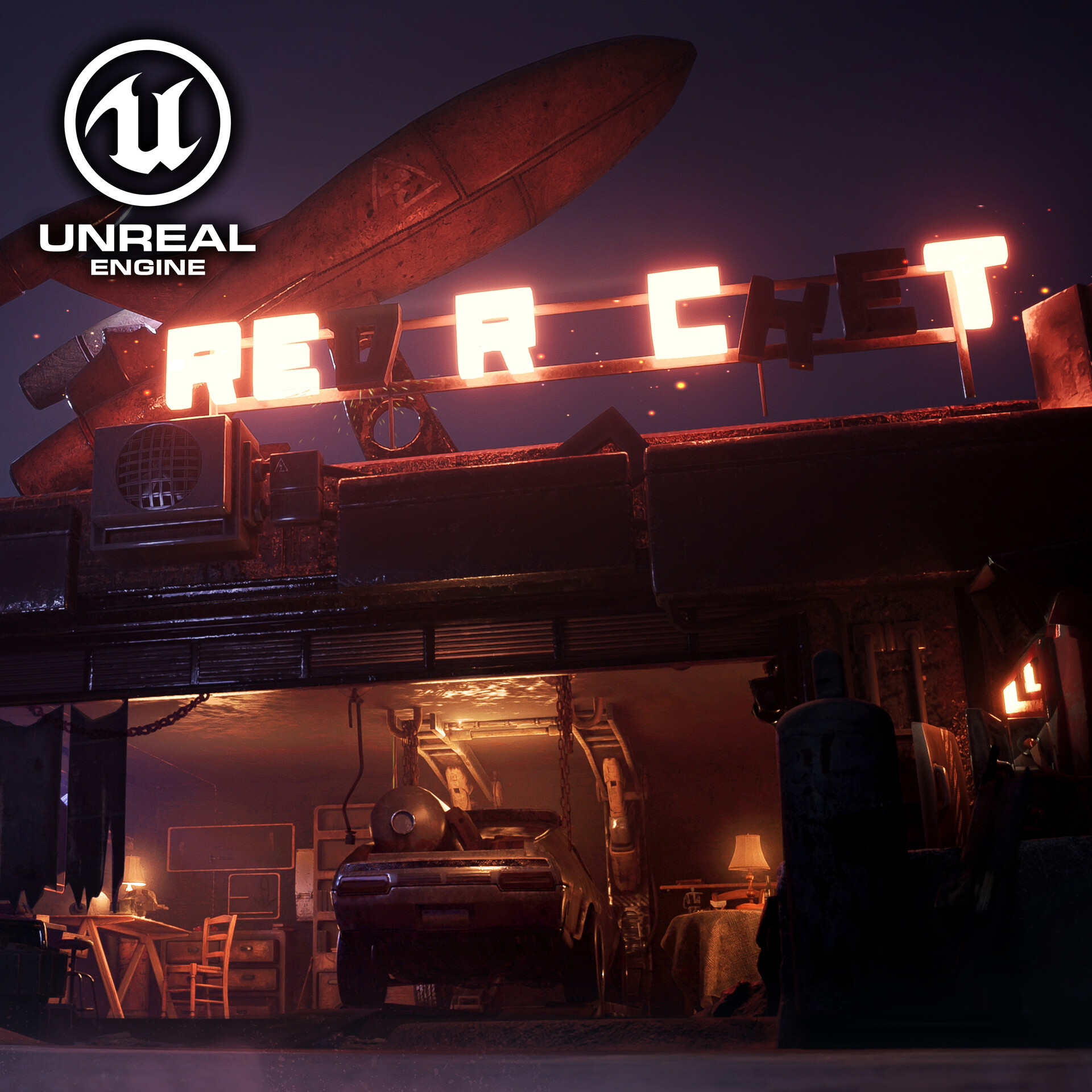 ArtStation - RED ROCKET OUTPOST