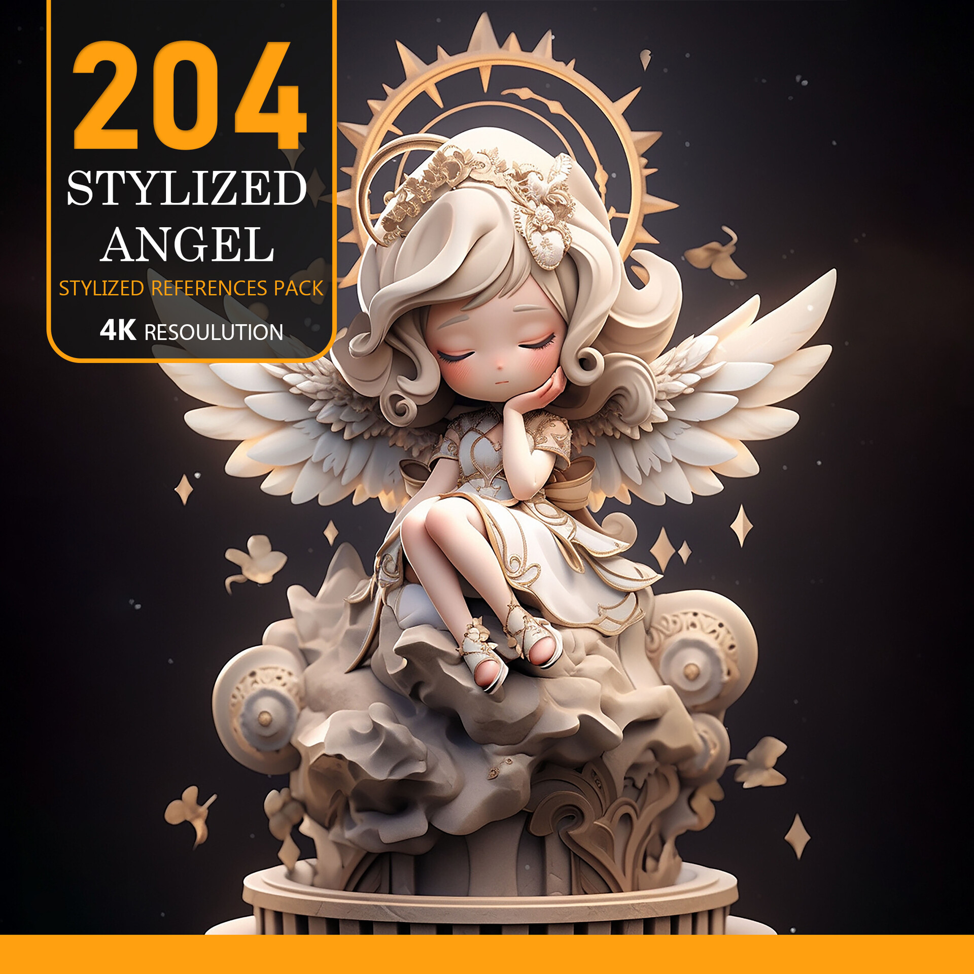 ArtStation - Stylized Angel Vol.76-4K-Stylized References Pack