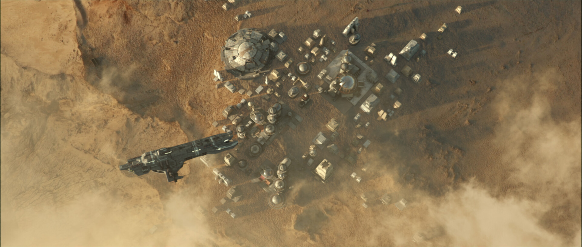 ArtStation - Aerial View-an Additional Scene of "Outer Rim Colony"