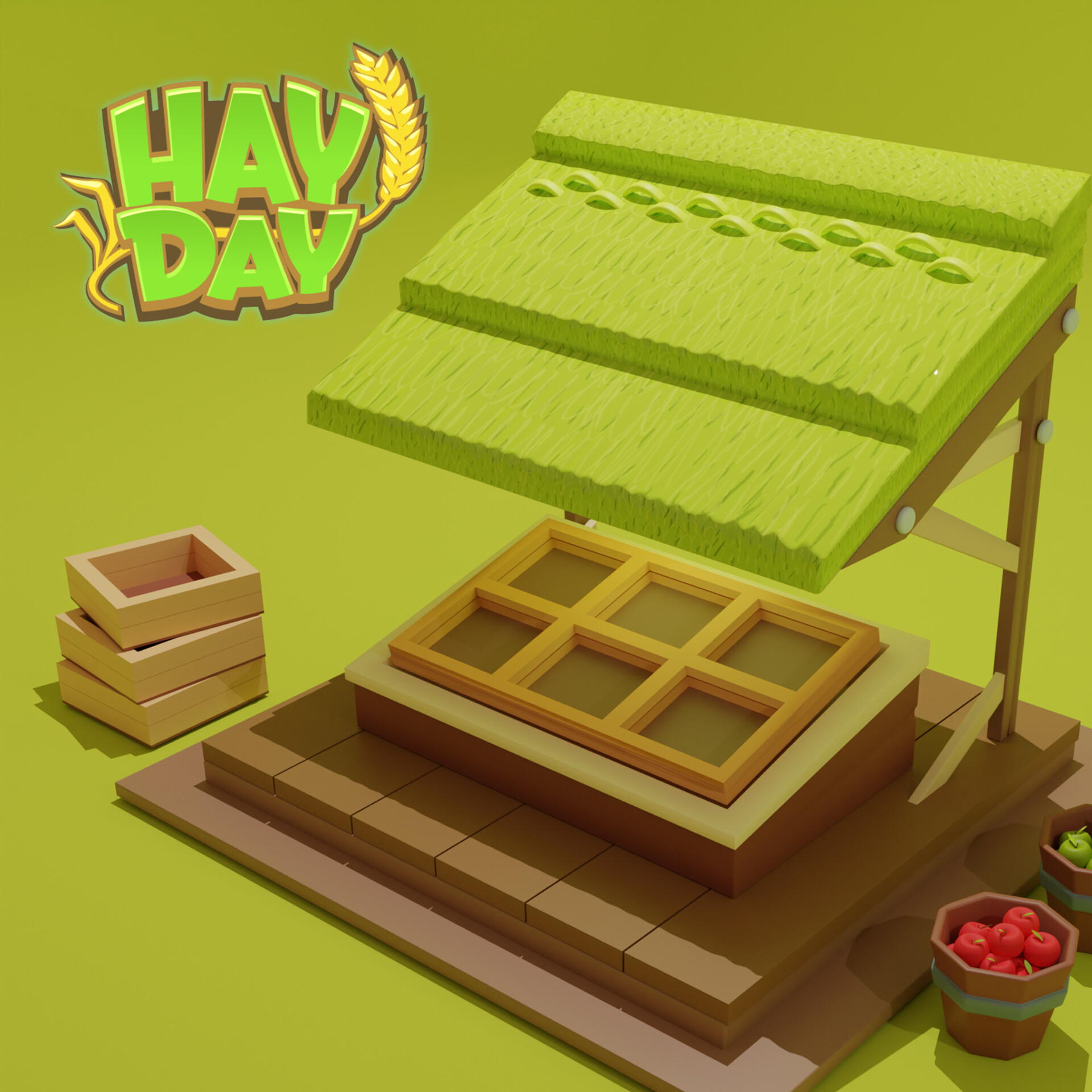 ArtStation - The Roadside Shop from Hay Day