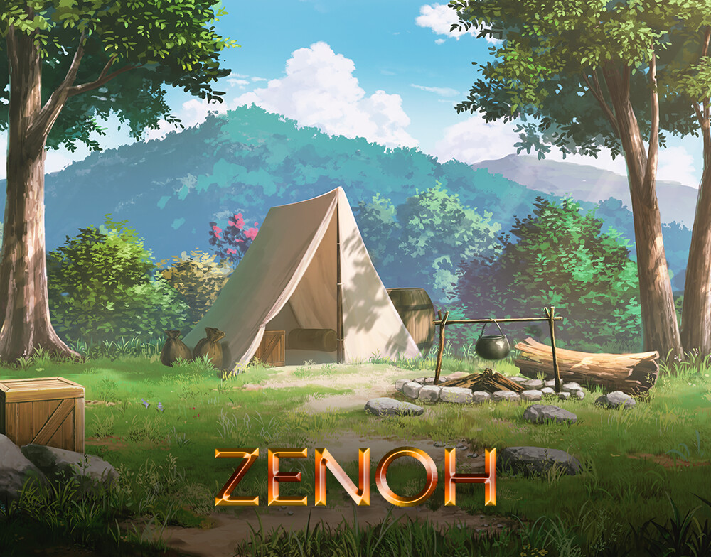 ArtStation - Zenoh Game, Camping (day/night)