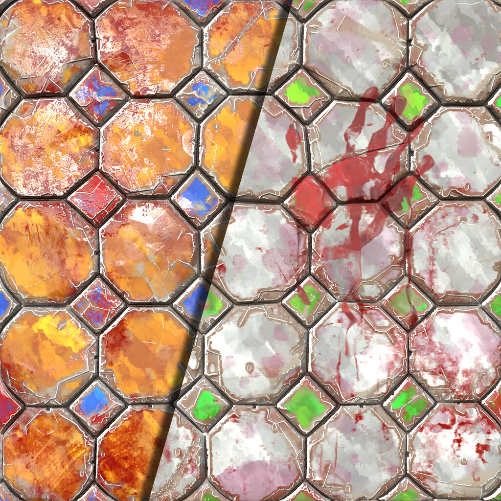 ArtStation - Bloody Kitchen Tiles