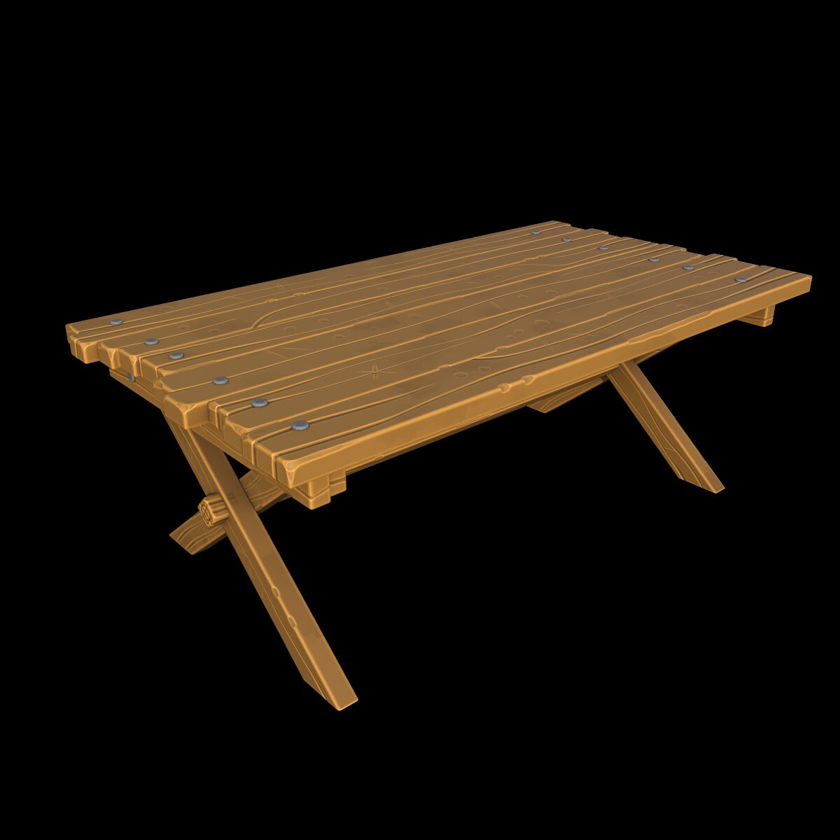 ArtStation - Stylized Wooden Table