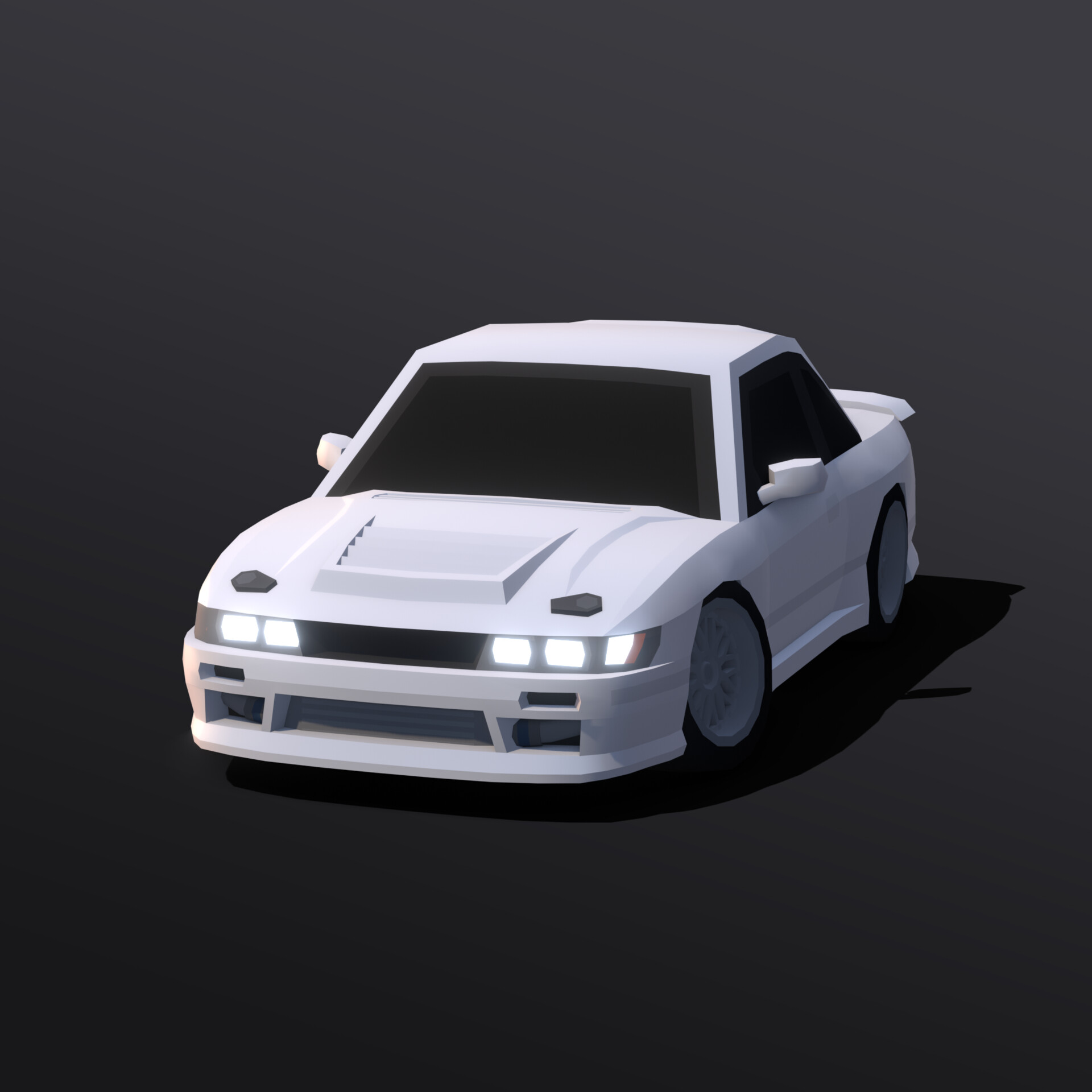 ArtStation - Stylized Nissan Silvia S13 | Roman_S13KS Spec
