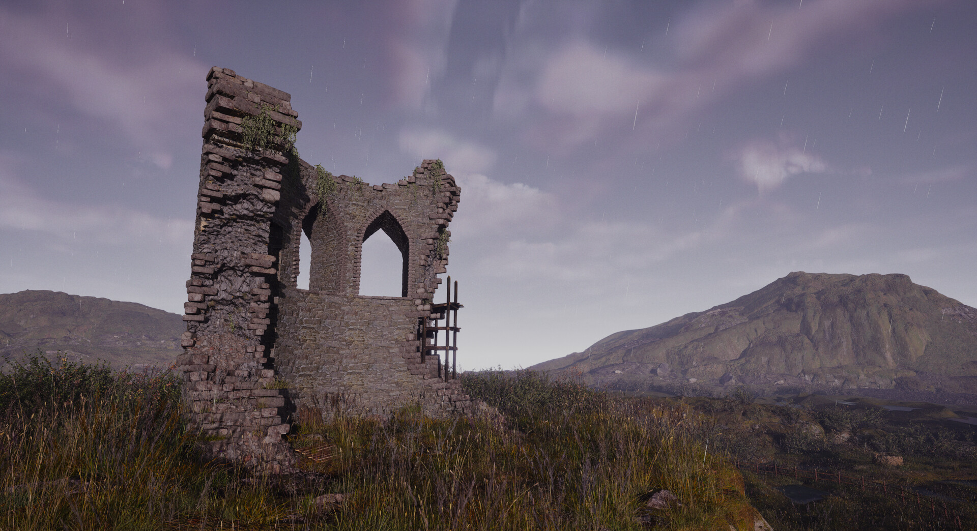 ArtStation - Ruined Fortress Enviroment scene - UE5